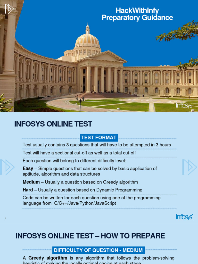 HackWithInfy Preparatoty Guidance | PDF | Dynamic Programming ...