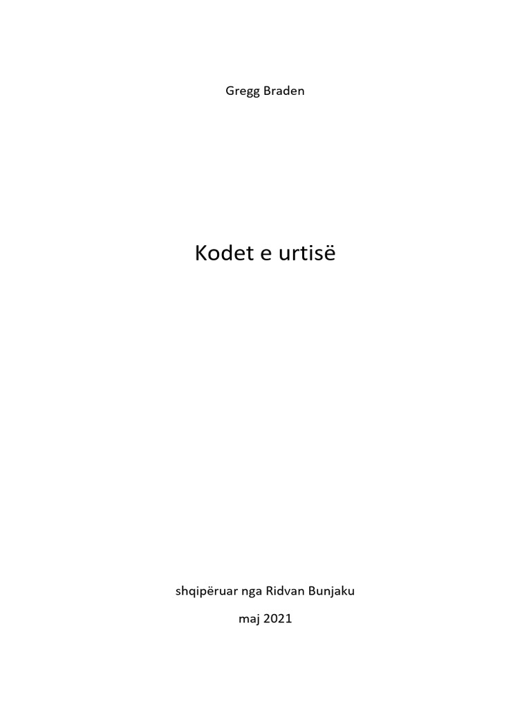 Kodet e Urtise | PDF