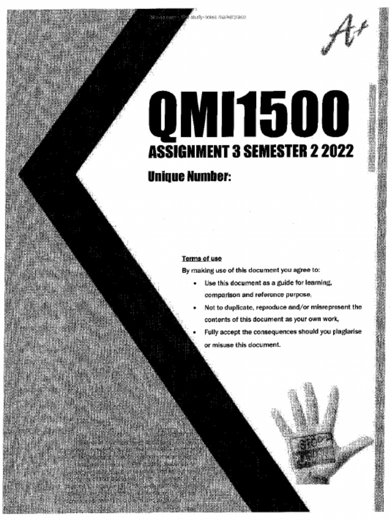 QMI Assignment 3 | PDF