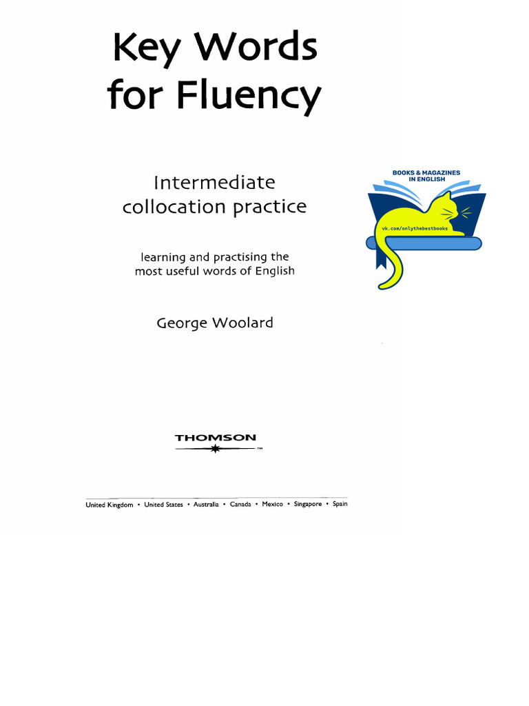 Key Words For Fluency Intermediate Collocation Practice Learning and ...