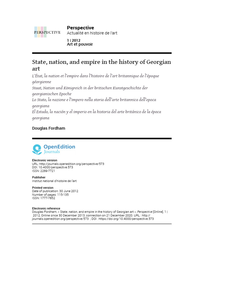 Perspective 573 | PDF | Classics