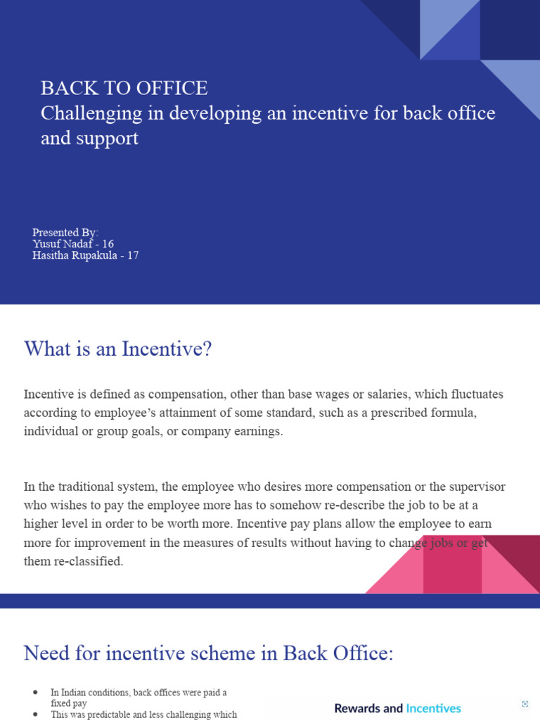 Back To Office - Comp & Ben | Download Free PDF | Incentive | Audit