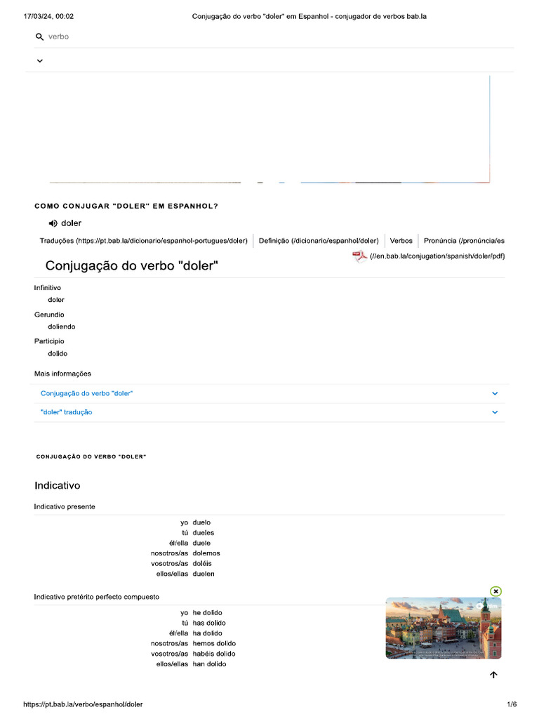 El Verbo Doler | PDF