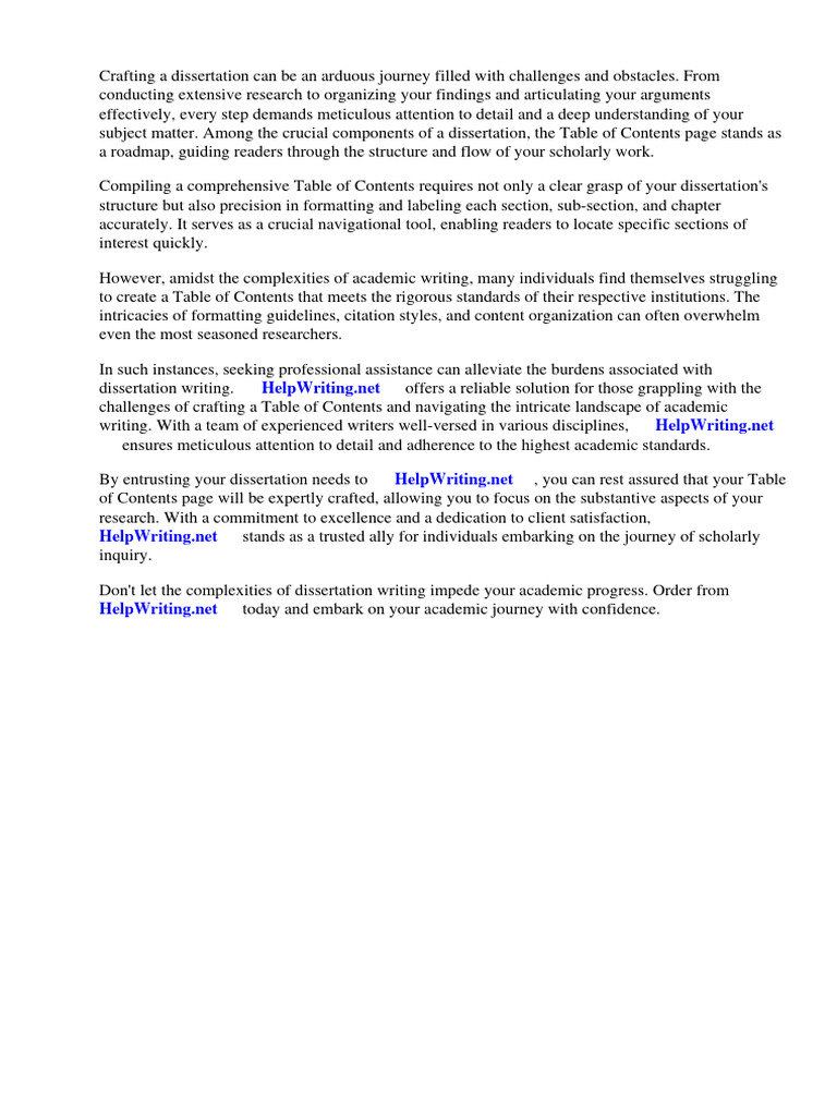 Dissertation Table of Contents Page | PDF | Thesis | Apa Style Dissertation Table of Contents Page | PDF | Thesis | Apa Style