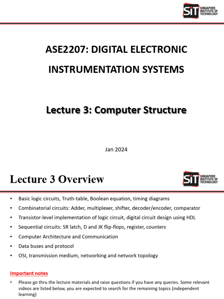 ASE2207 - L3 - Jan2024 - Slides | PDF | Field Programmable Gate Array ...