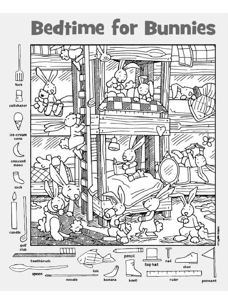 Hidden Pictures Bedtime Bunnies | PDF