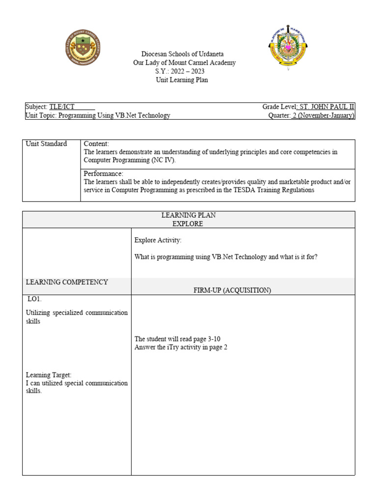 Learning Plan Grade 7 (2nd Quarter) | PDF | World Wide Web | Internet & Web