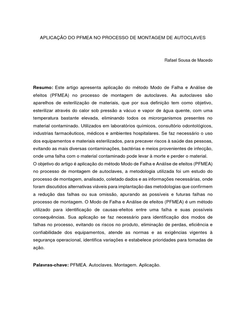 Aplicação Do PFMA | PDF