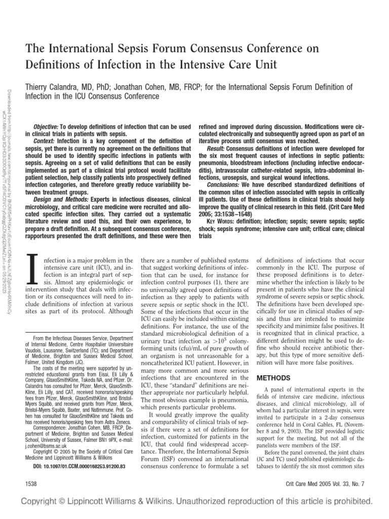 CPIS | PDF | Pneumonia | Infection