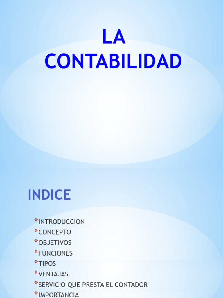 La Contabilidad | PDF | Contabilidad | Business