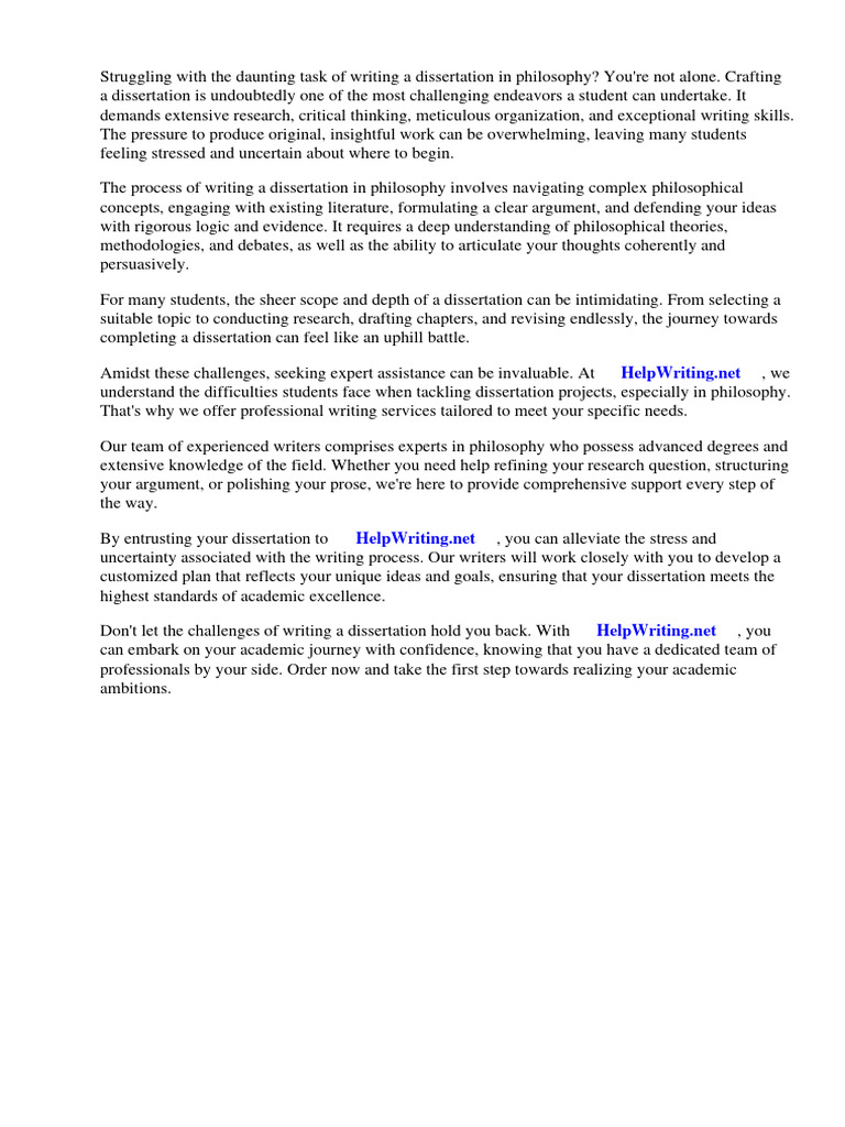 Introduction Type Dissertation Philo | PDF | Thesis | Thought