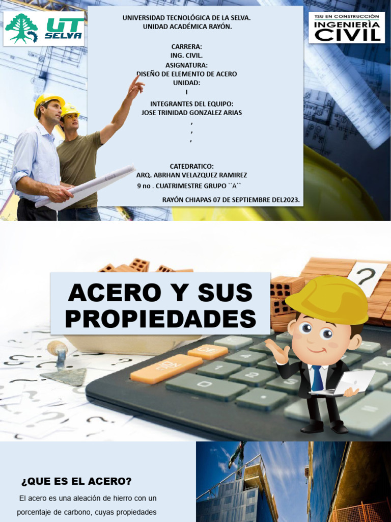 Acero y Sus Propiedades | Descargar gratis PDF | Acero | Aleación