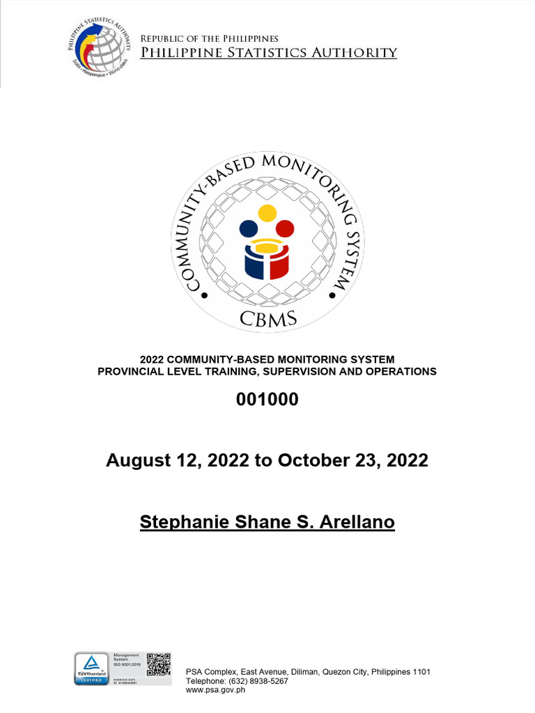Camp One Narrative Report (Stephanie Shane Arellano) | PDF