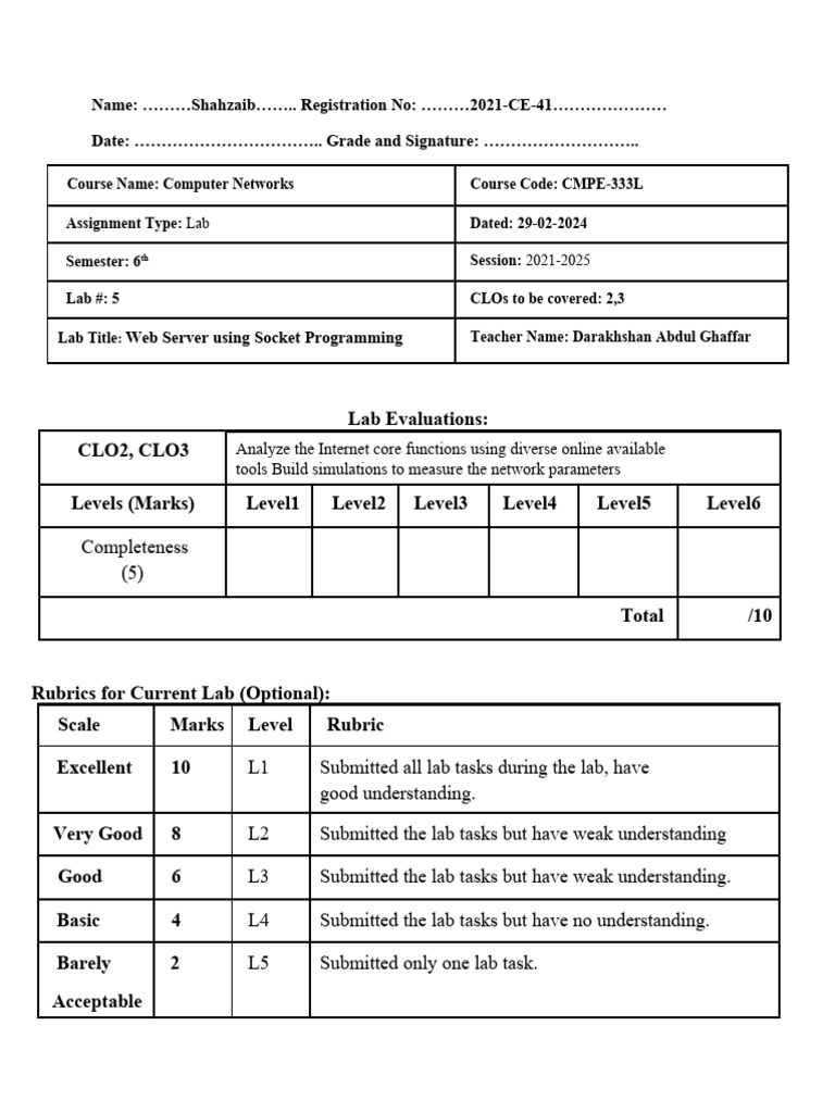 Cnlab5 2021-Ce 41 | PDF | Networking | Internet & Web