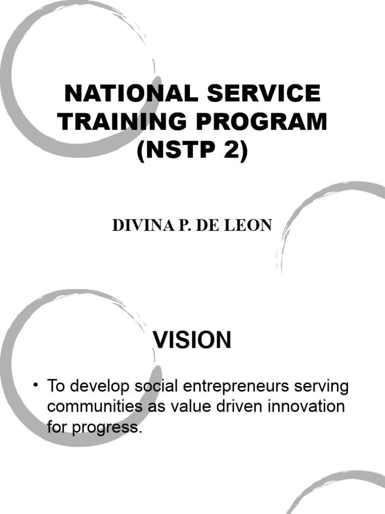 NSTP 12 Lecture Chapter 3 | PDF | Goal | Community