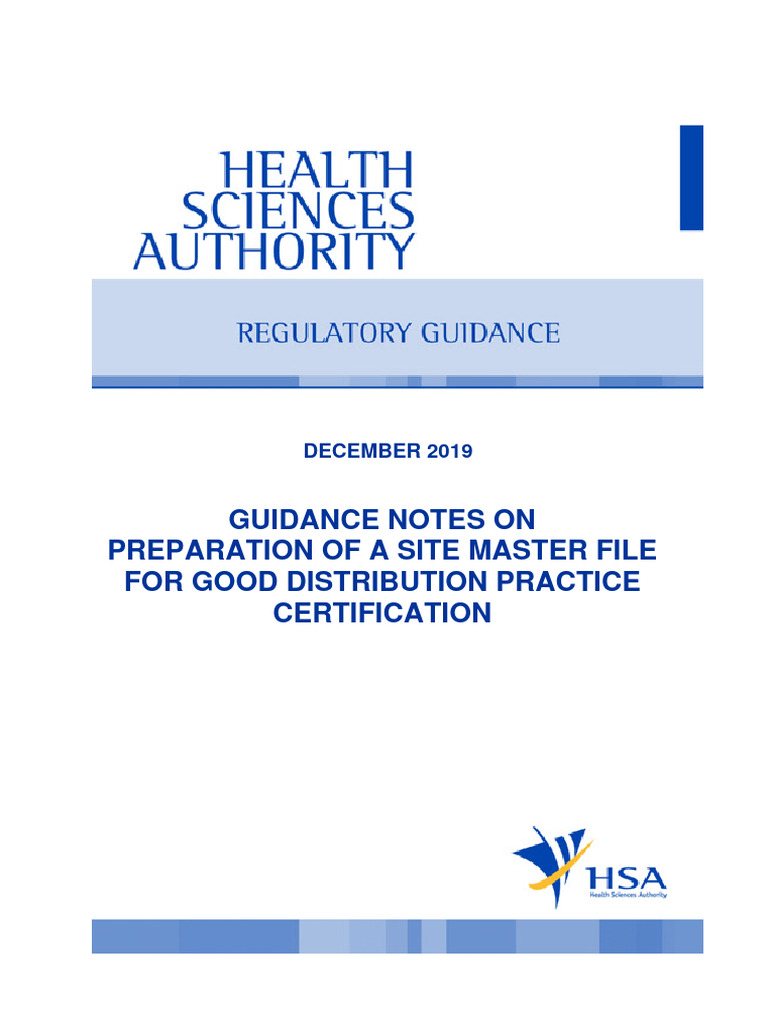 Site Master File Guide for GDP Certification | PDF | Quality Management ...