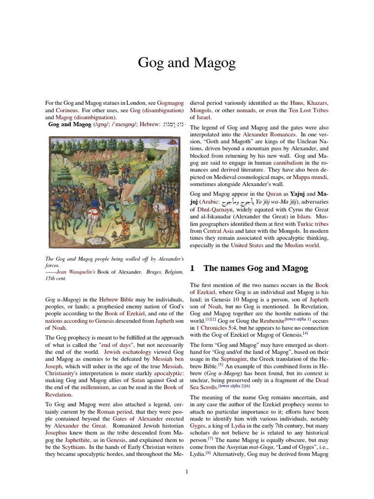 Gog and Magog | PDF
