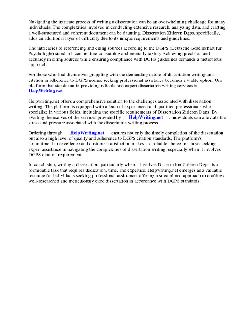 Dissertation Zitieren Dgps | PDF | Thesis