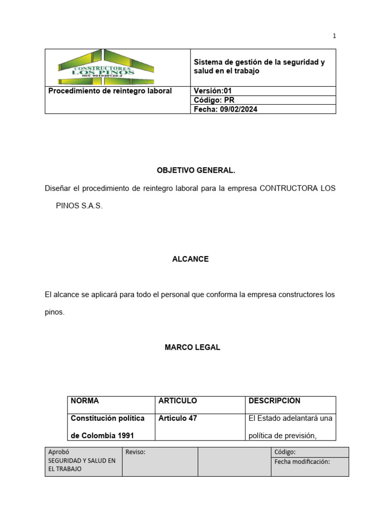 Procedimiento Reintegro.. | PDF | Derecho laboral