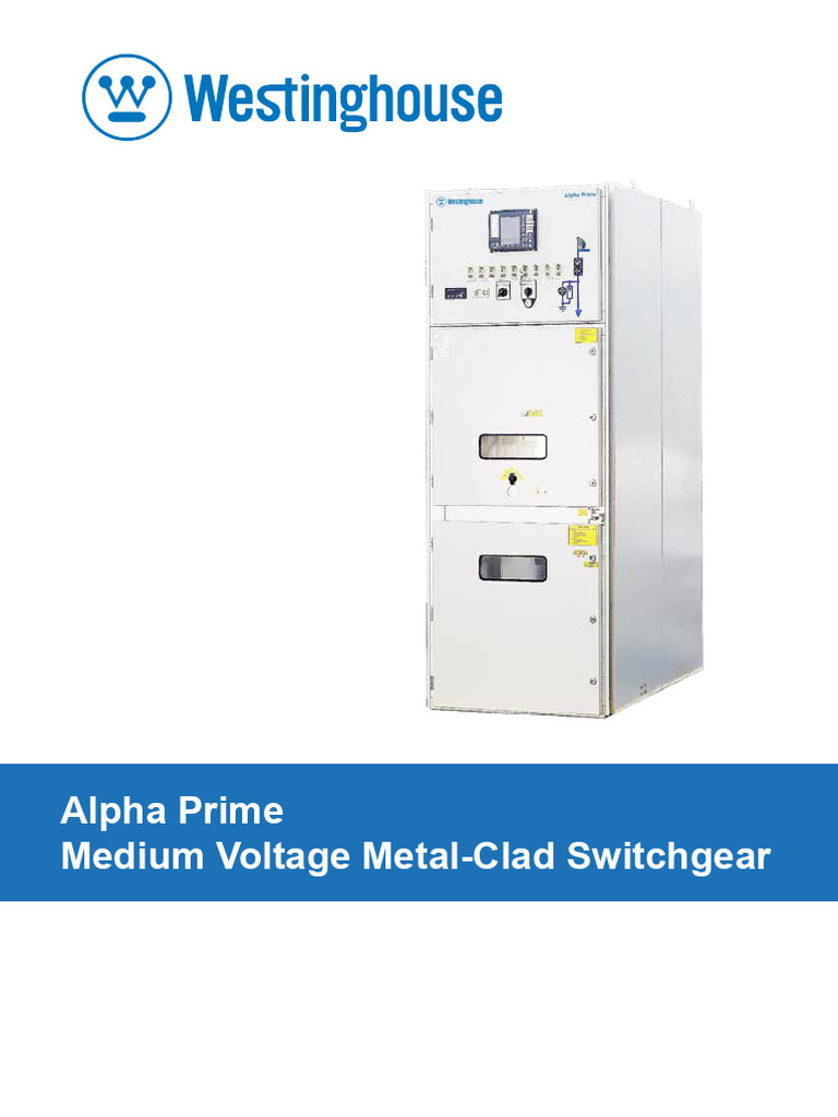 Alpha Prime Medium Voltage Switchgear | PDF | Insulator (Electricity ...