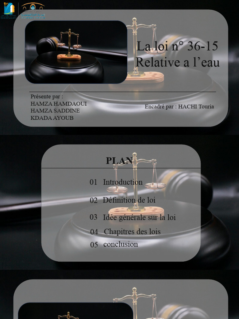 Présentation Hachi | PDF | Loi | Eau