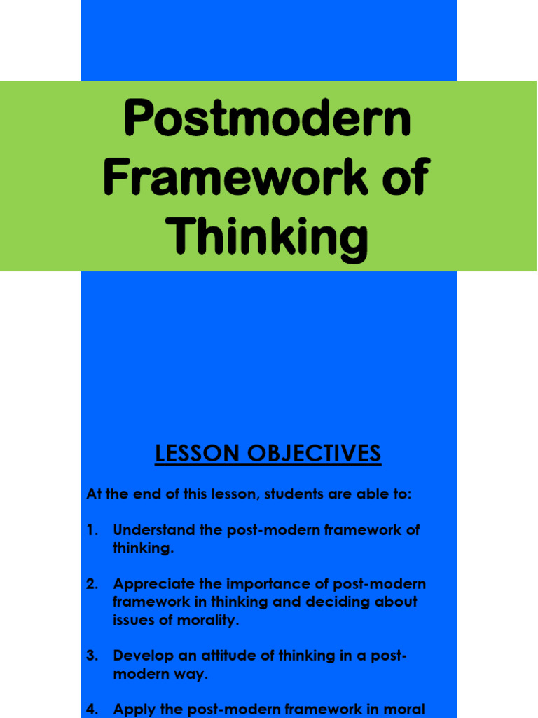Topic 2 Postmodern Way of Thinking | PDF | Postmodernism | Science
