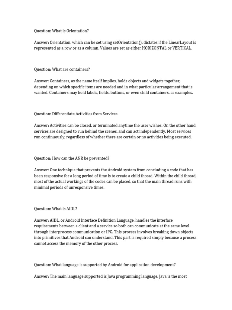 Android Development Basics Explained | PDF