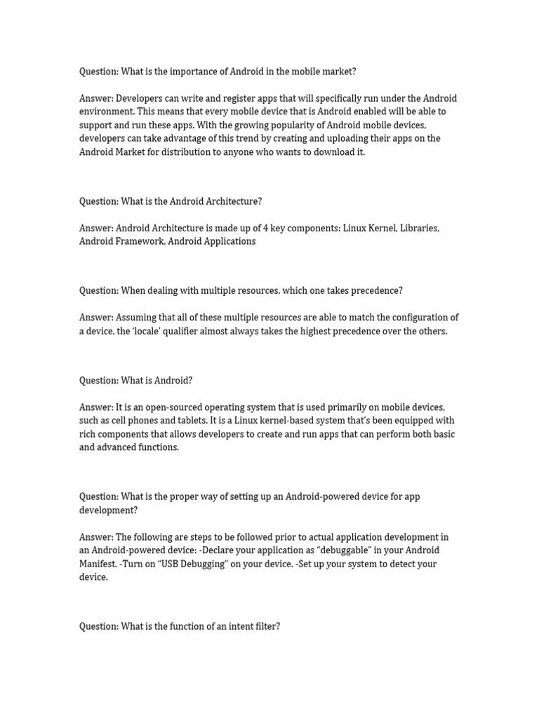 Android Development Essentials | PDF | Android (Operating System) | Mobile App