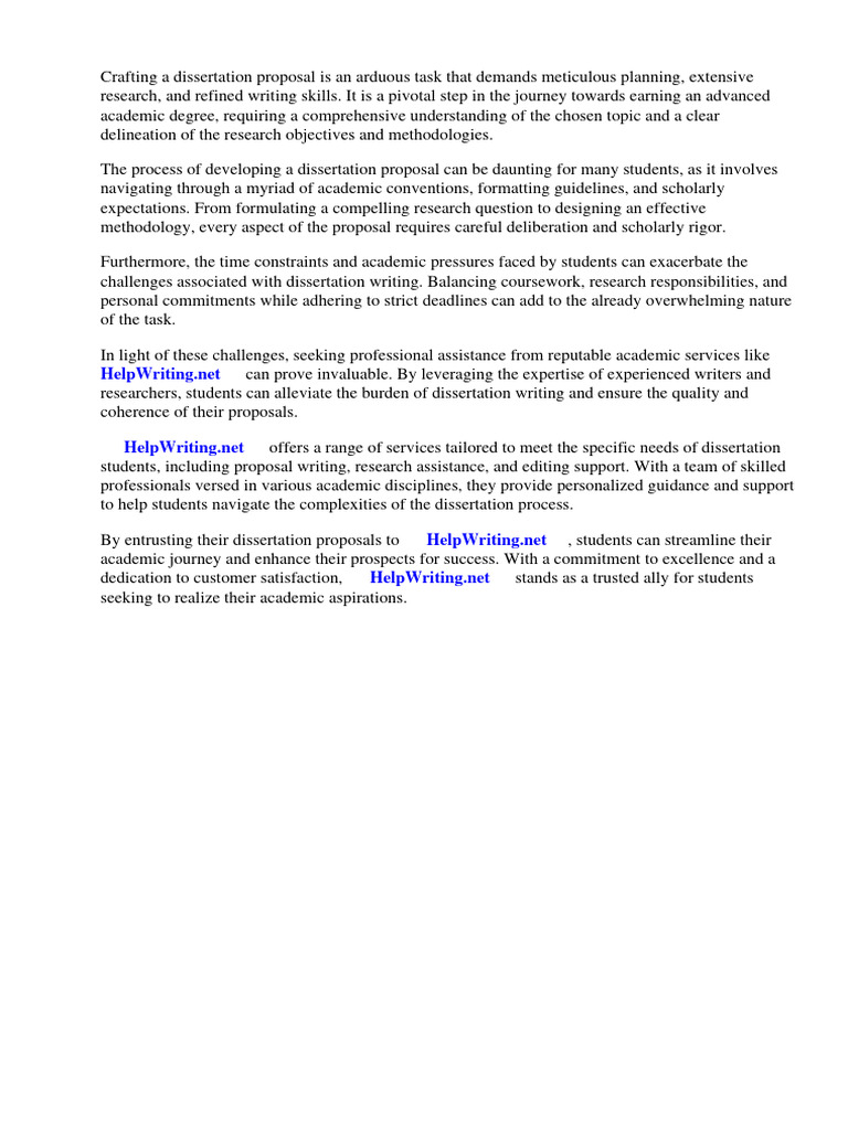 Sample Dissertation Proposal | Download Free PDF | Thesis