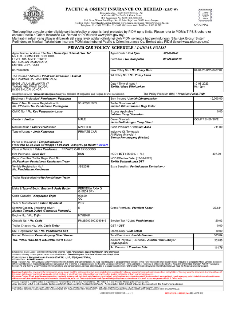 Policy Schedule Agent | Download Free PDF | Insurance | Trade Policy Schedule Agent | Download Free PDF | Insurance | Trade