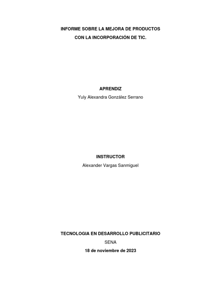Informe de Las Tics | PDF | Tecnología de información y comunicaciones | Enseñando
