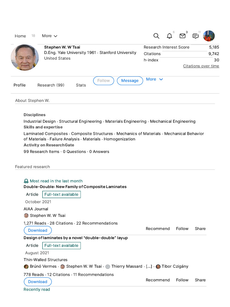 Stephen W. W Tsai | PDF