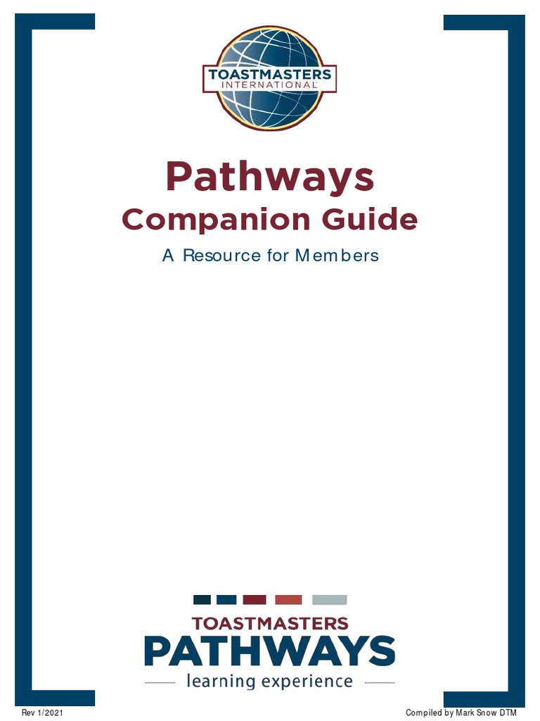 Pathways Companion Guide V4 | PDF | Public Speaking | Mentorship