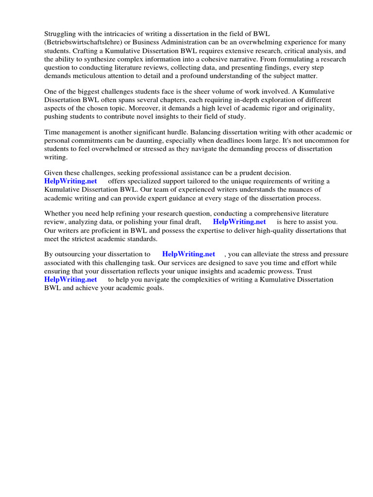 Kumulative Dissertation BWL | PDF | Thesis | Procedural Knowledge