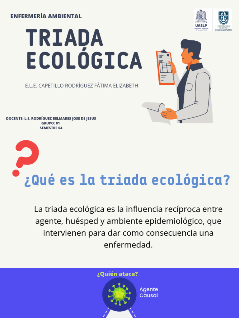Presentación TRIADA ECOLOGICA | PDF | Epidemiología | Infección