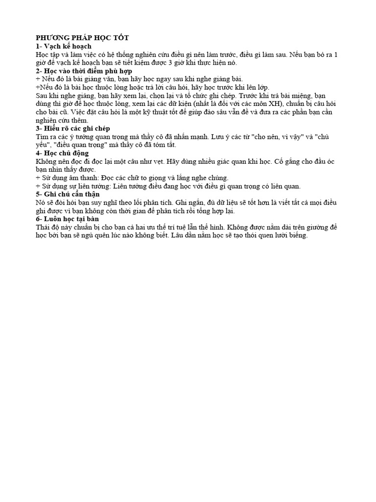 BT2.7_PhuongPhapHocTot | PDF