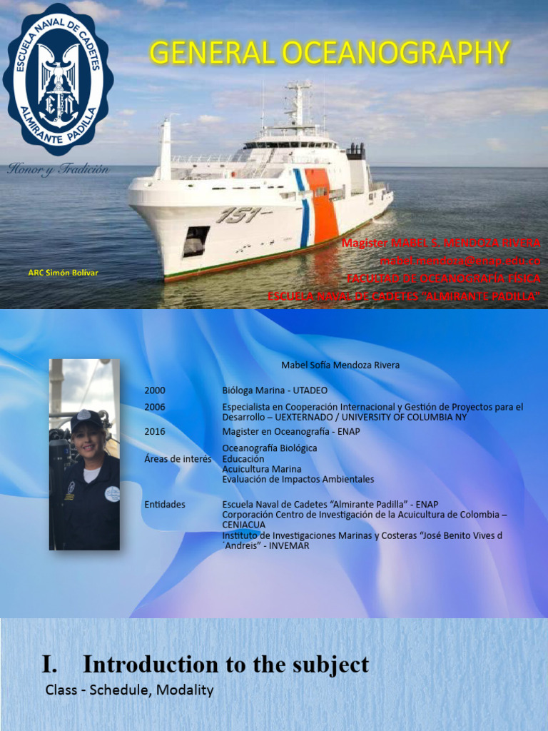 Unit 1 INTRODUCTION TO OCEANOGRAPHY | PDF | Oceanography | Oceans