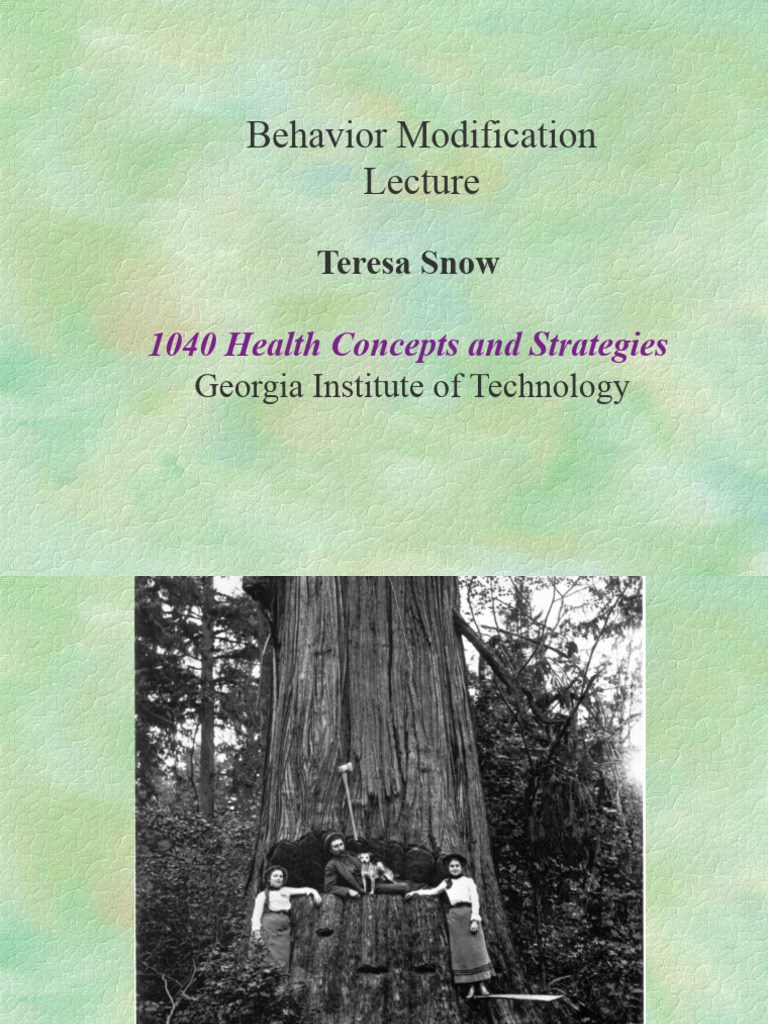 Behavior Mod 09 | PDF | Behavior | Behavioural Sciences