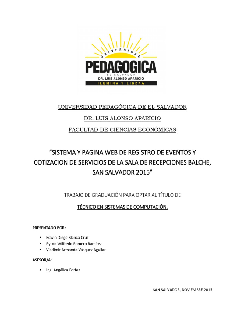 Sistema y pagina web de registro de eventos | PDF | Script Java | Lenguaje de programación