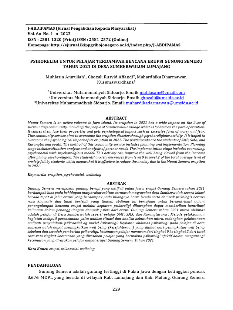 contoh artikel kontribusi sosial | PDF | Statistics | Psychology
