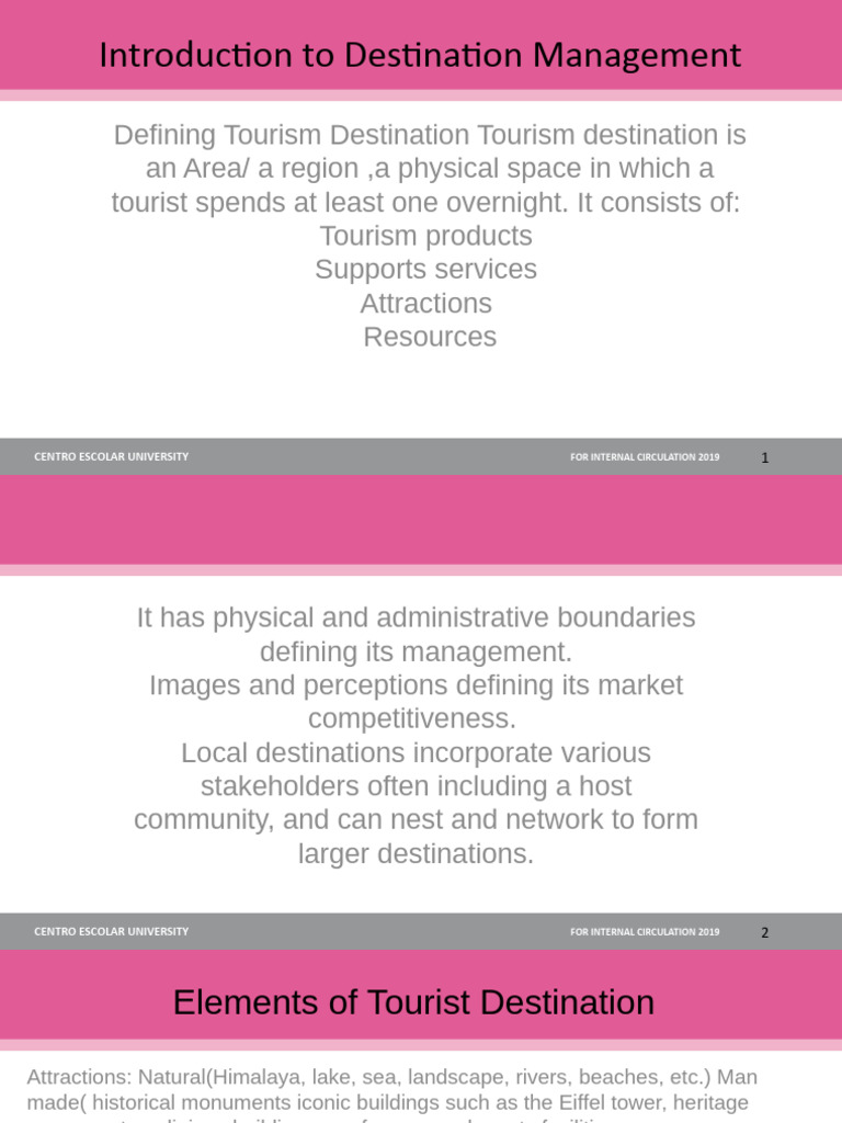 Overview of Destination Management | PDF | Tourism | Marketing