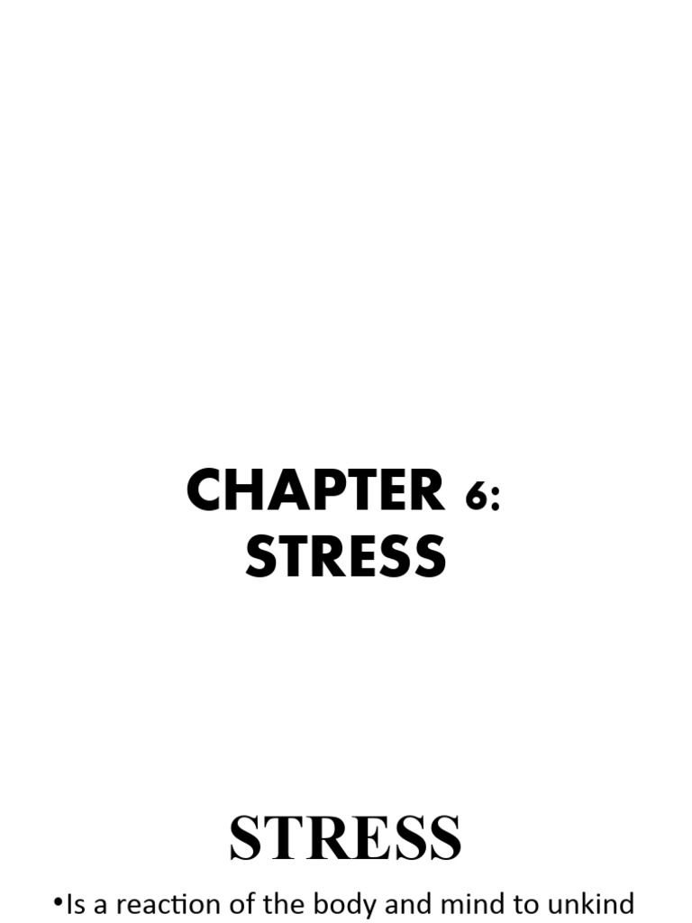 CHAPTER 6 Stress | PDF