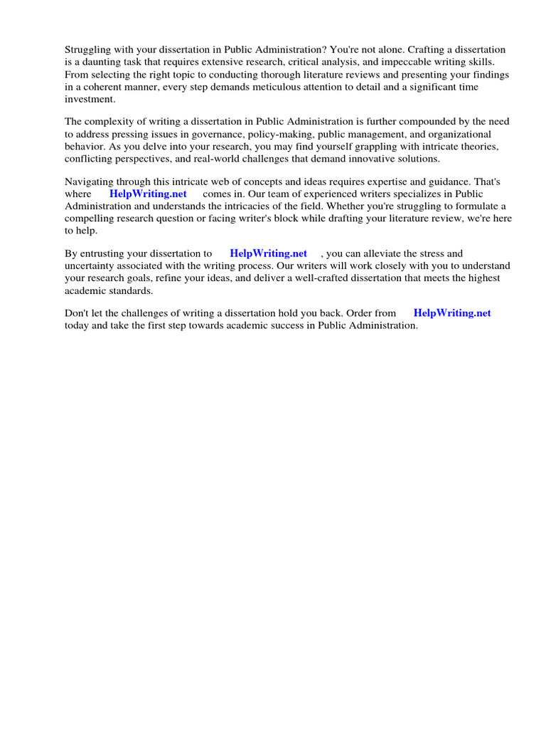 Dissertation Titles Public Administration | PDF | Public Administration ...