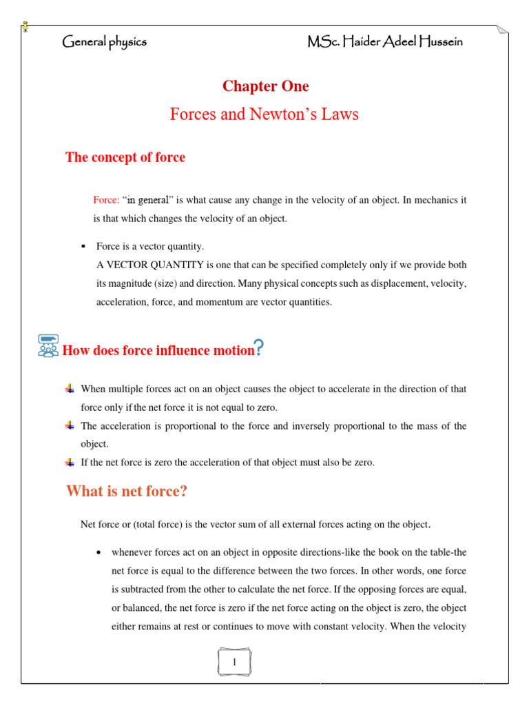 Forces and Newton's Laws in Motion | PDF | Force | Friction
