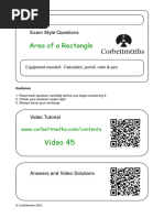 Area of A Rectangle | PDF