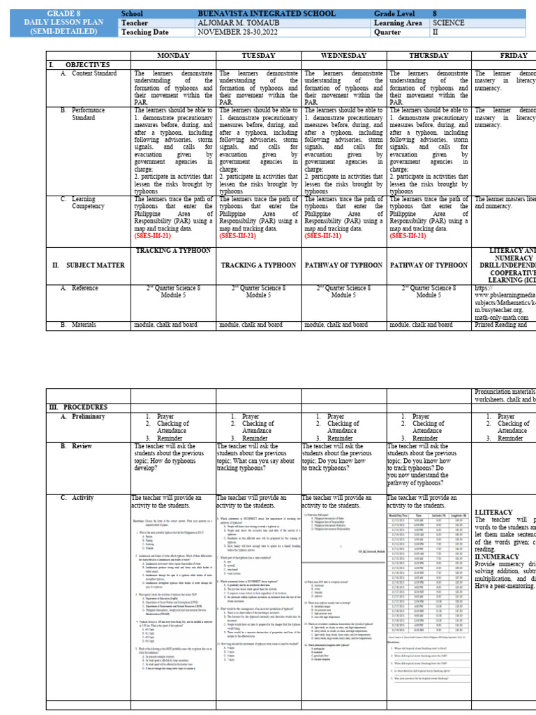 2semi-Dlp SCIENCE 8 W5 | PDF | Learning | Cognitive Science