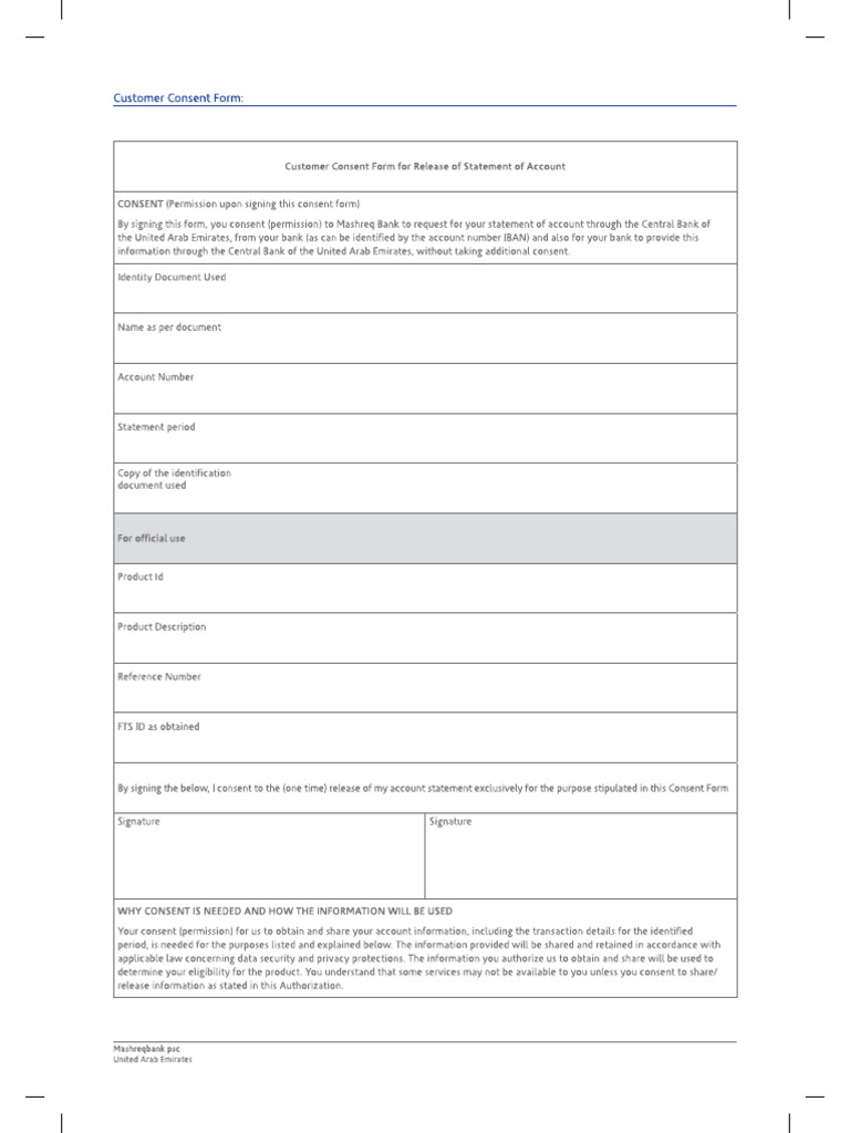 Uaefts Consent Form | PDF