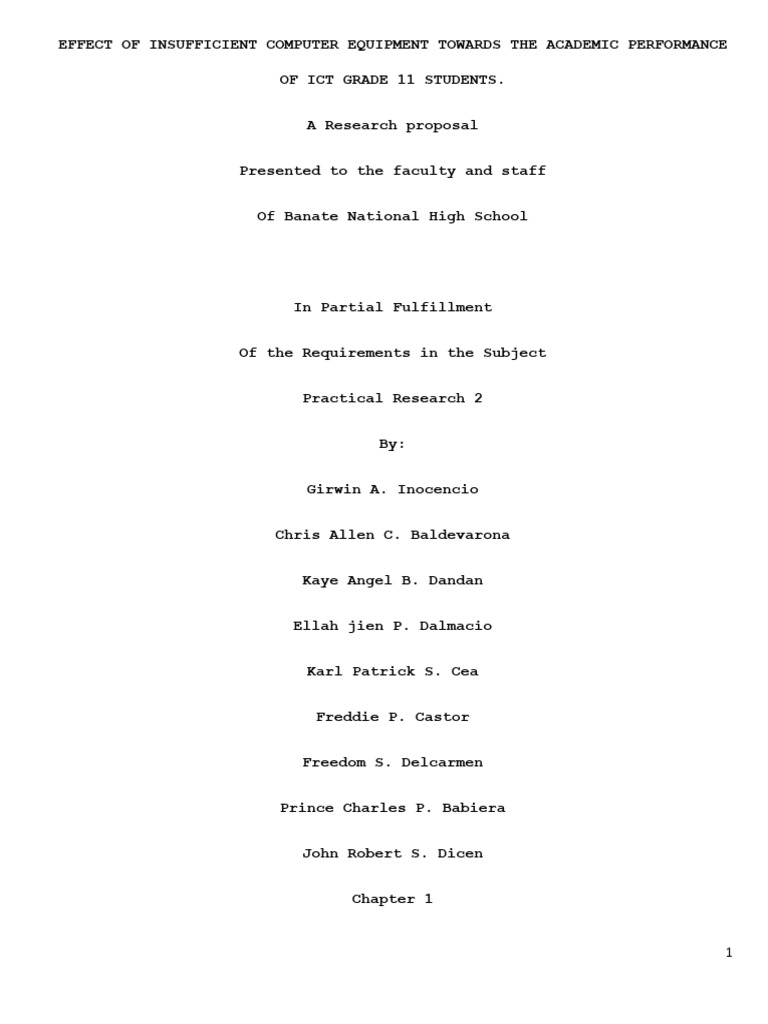 Impact of Insufficient ICT Equipment | PDF | Educational Technology ...