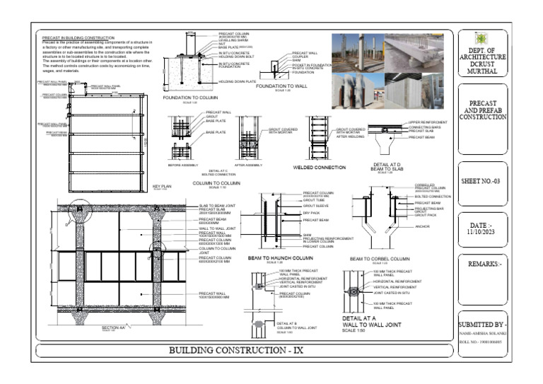 Sheet 3 Precast | PDF | Precast Concrete | Column