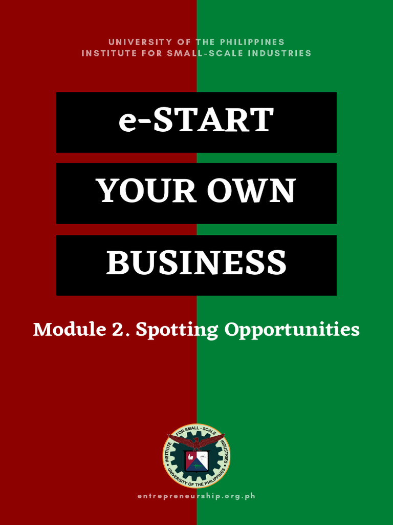 Module 2. Spotting Opportunities | PDF | Franchising | Entrepreneurship